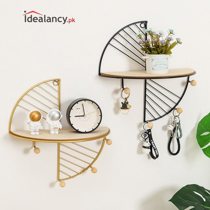 Creative Wall Storage Shelf With Hook | Idealancy