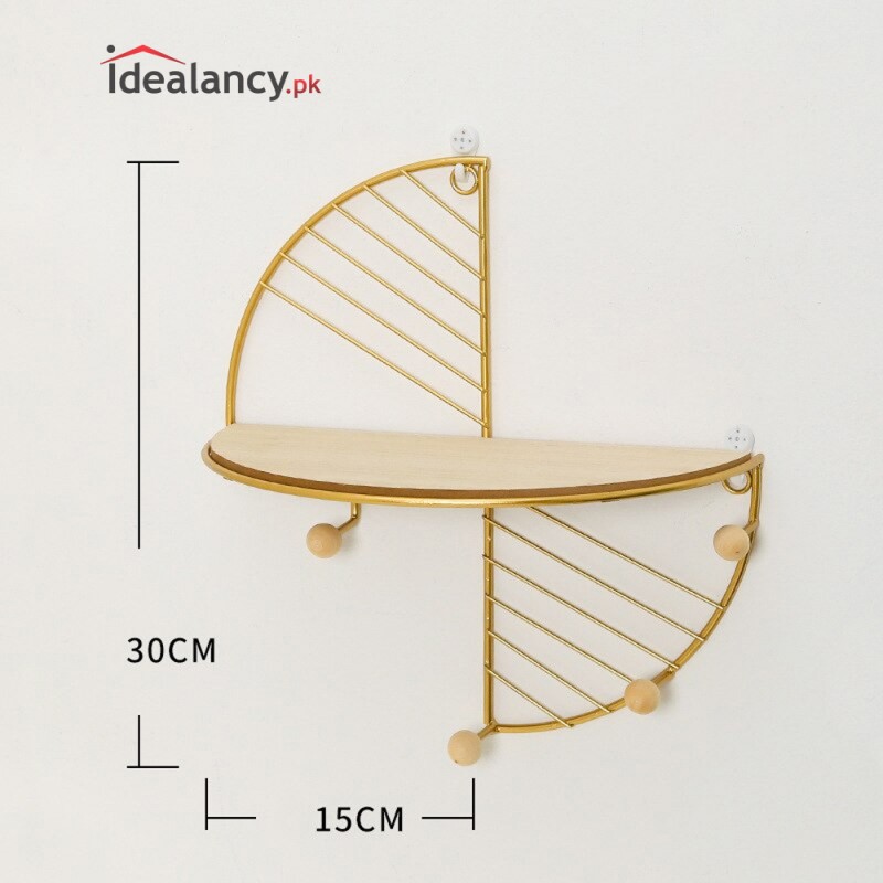 Creative Wall Storage Shelf With Hook | Idealancy