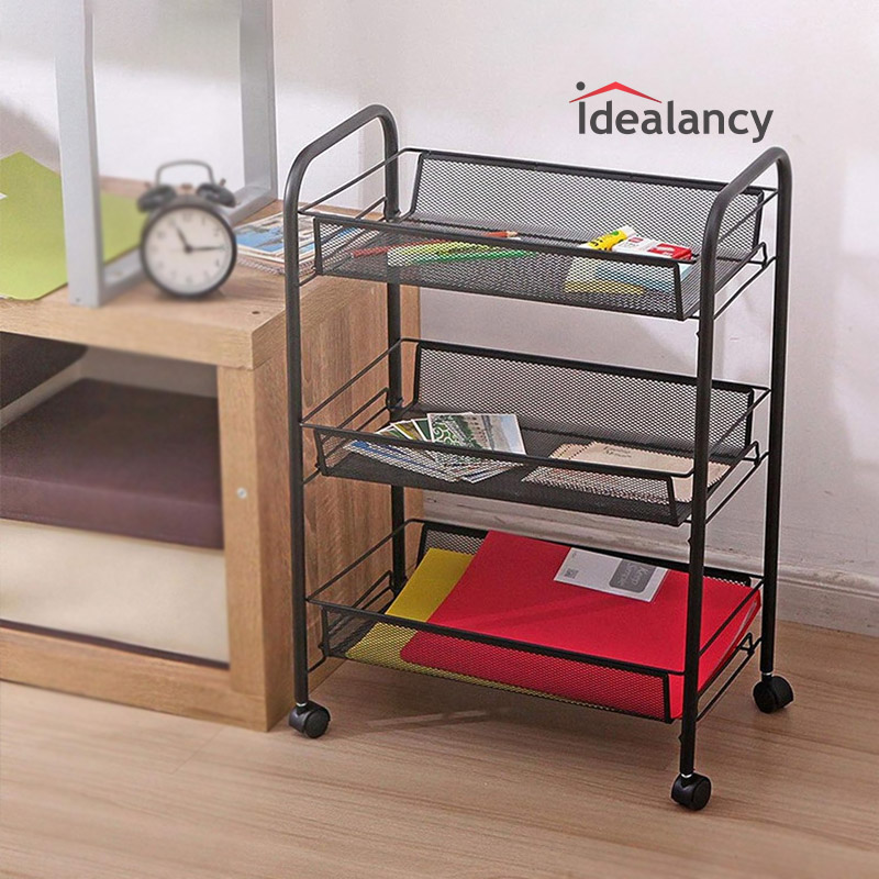 3 Tier Trolley Storage Rack | Idealancy