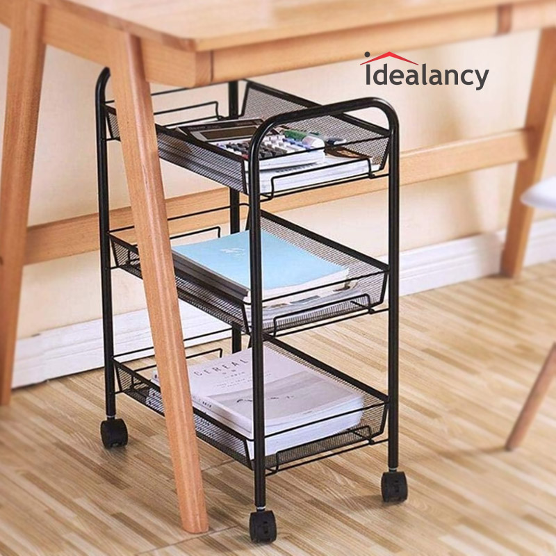 3 Tier Trolley Storage Rack | Idealancy