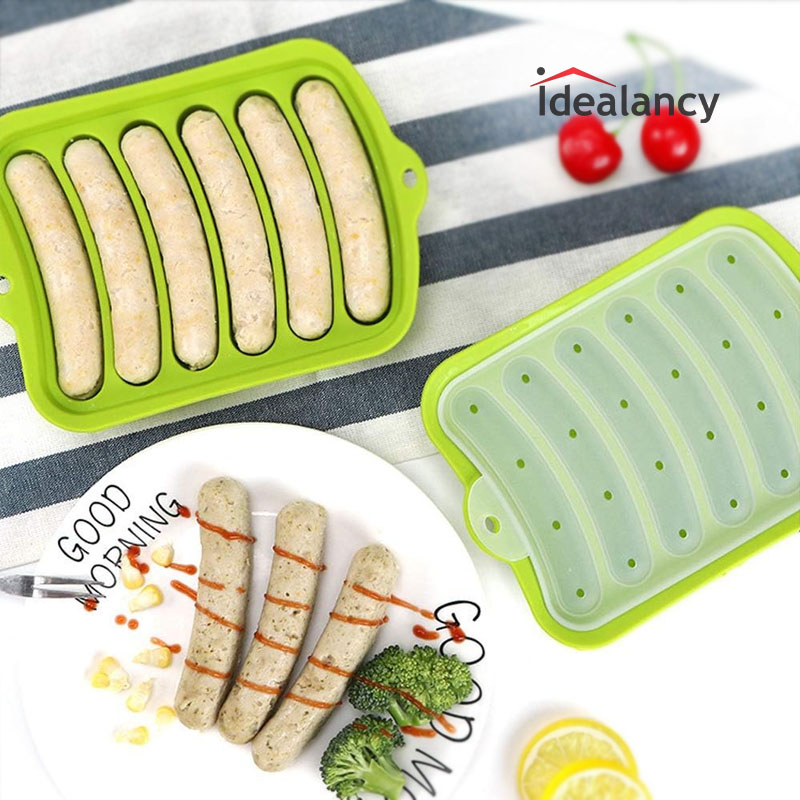 Silicone Chicken Seekh Mold With Lid | Idealancy