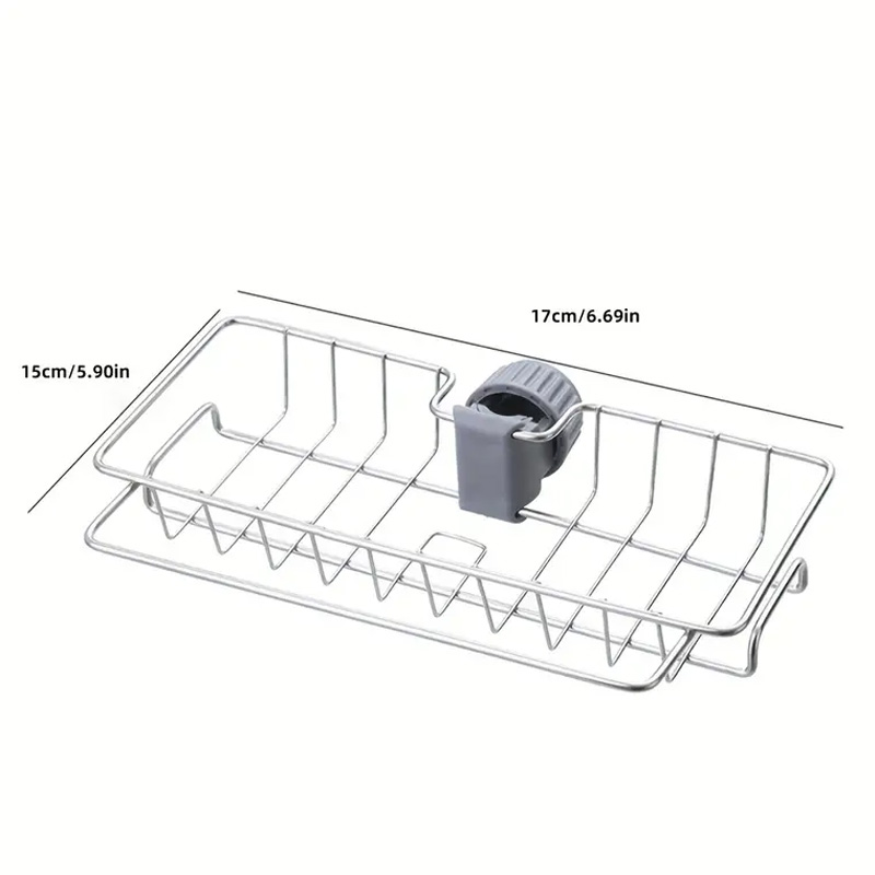 Sink Faucet Storage Rack Stainless Steel | Idealancy