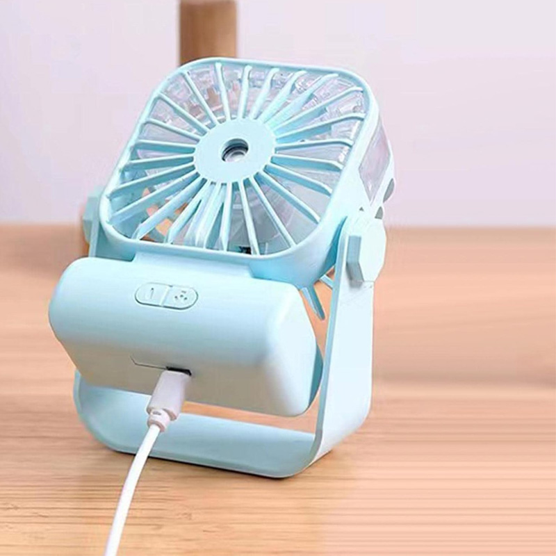 USB Desk Fan With Spray Rechargeable | Idealancy