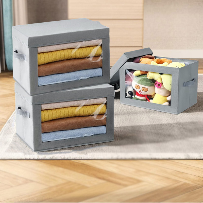 Stackable Large Storage Organizer With Lid | Idealancy