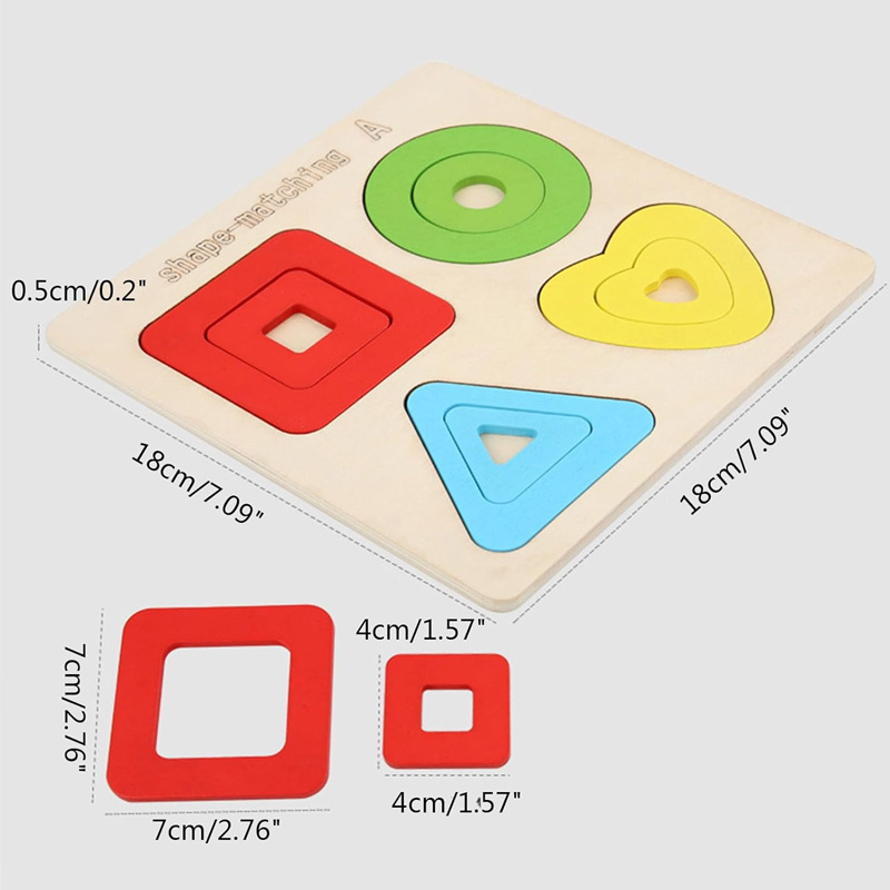 Wooden Shape Matching Puzzle | Idealancy