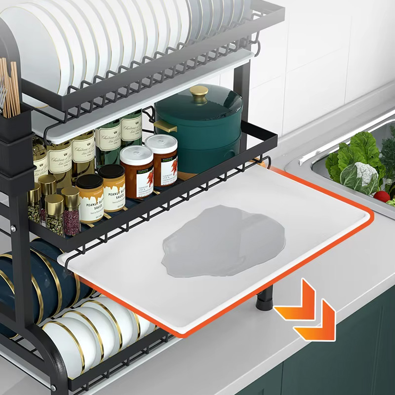 3 Layer Multi-Tiered Dish Storage Rack | Idealancy