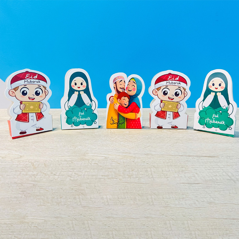 Creative Eidi Tuck Cards For Kids | Idealancy