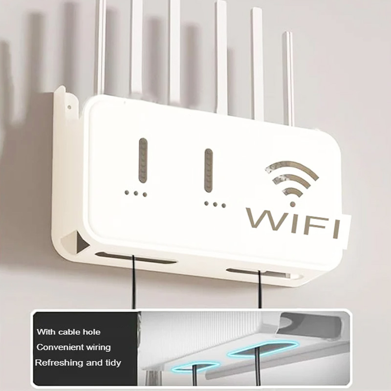 Wifi Router Shelf Storage Box Wall Mounted | Idealancy