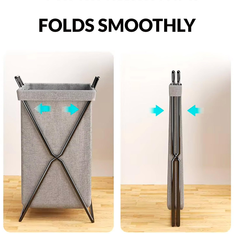 Foldable Laundry Basket With Handle | Idealancy