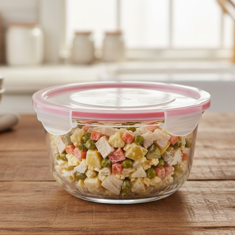 Limon 2 Liter Airtight Glass Bowl With Lid | Idealancy