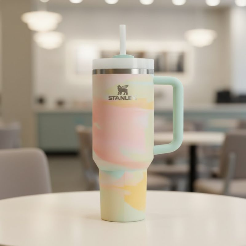 Stanley Clean Slate 40 OZ H2.0 FlowState Warm Serene Tumbler | Idealancy