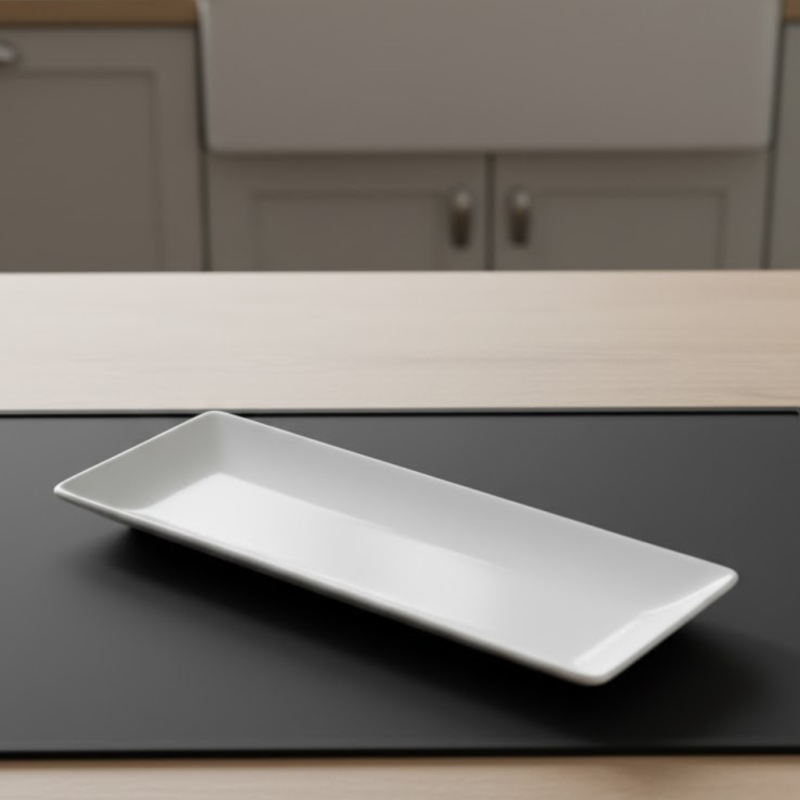 Brilliant 11.75inch Rectangular Ceramic Plate | Idealancy