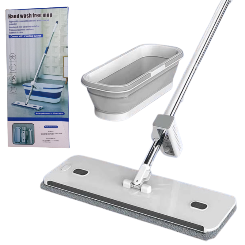 Hands Free Folding Bucket Mop Set | Idealancy