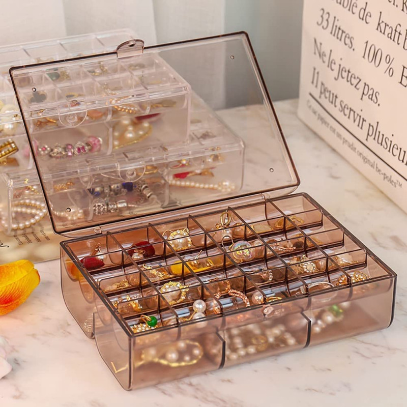 Acrylic Jewelry Storage Box 2 Layer Organizer | Idealancy