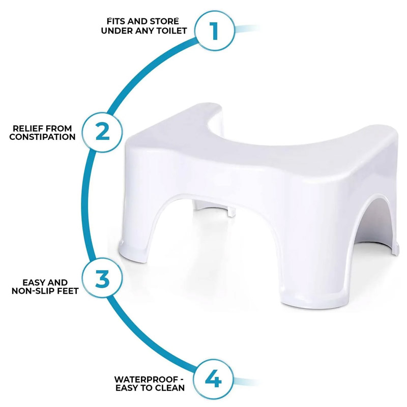 Toilet Foot Stool Durable Non-Slip | Idealancy