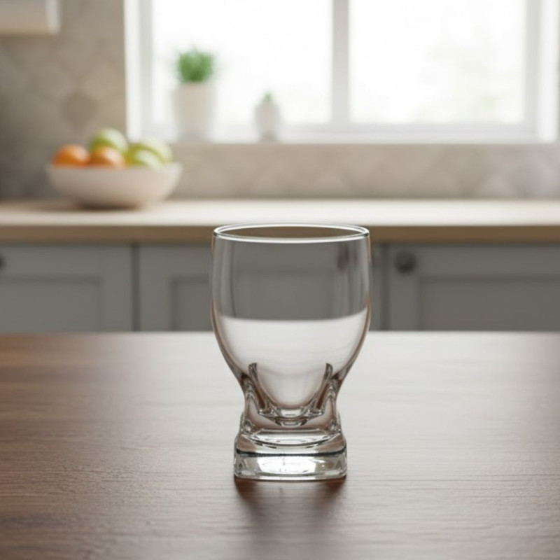 Square Base Glass Set 6 Pcs Acrylic 200ML Azad | Idealancy