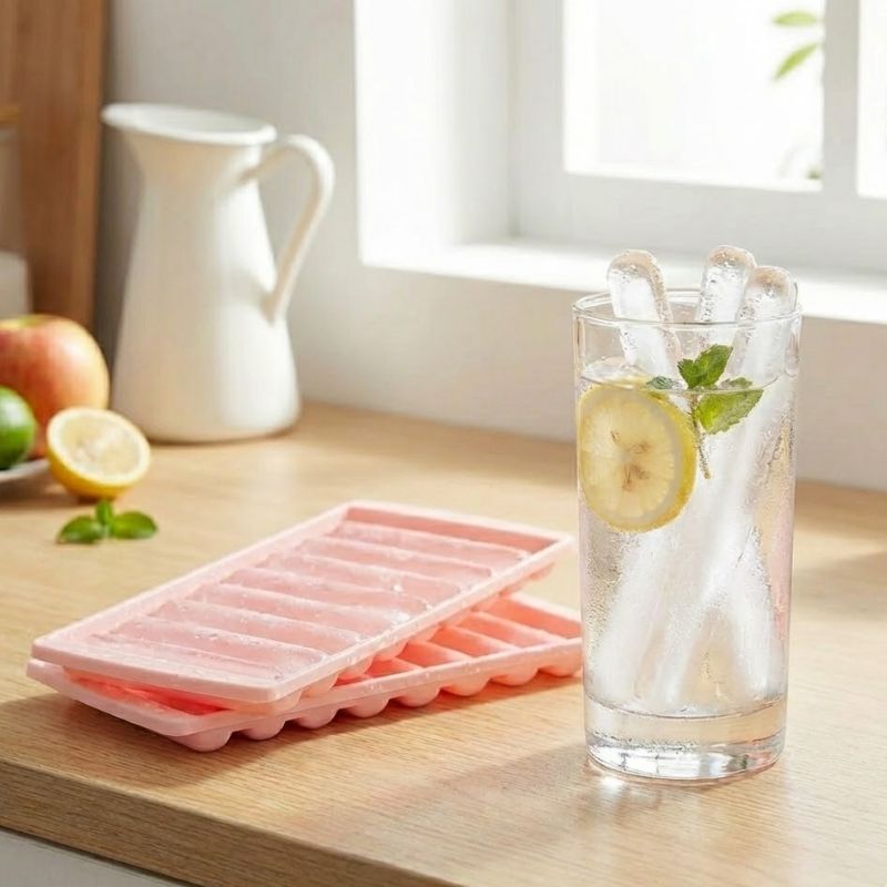Limon 10 Grid Freeze Vault Ice Cube Tray With Lid | Idealancy