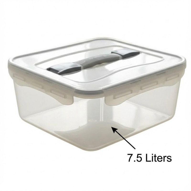 Limon Lockable 7.5 Litres Airtight Plastic Storage Box | Idealancy