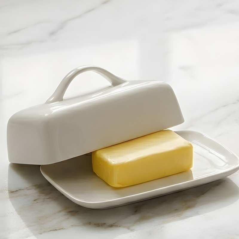 Brilliant Ceramic Butter Dish Classic Covered Butter Storage | Idealancy
