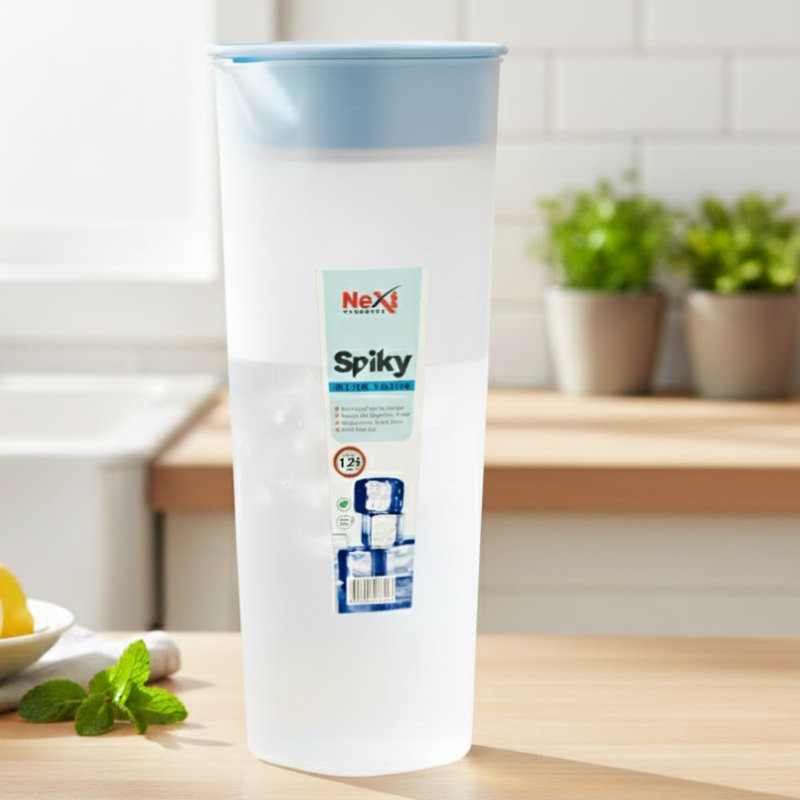 Spiky Fridge Water Bottle Durable Textured Grip Design 1.2 Liter ...