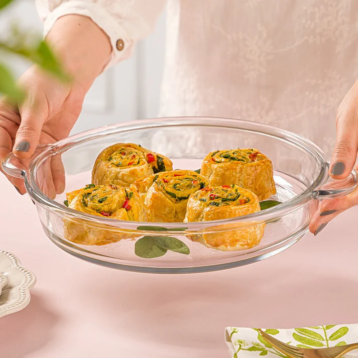 Limon Crystal Bake 1.9 Liter Ovenware Dish Serving Tray | Idealancy