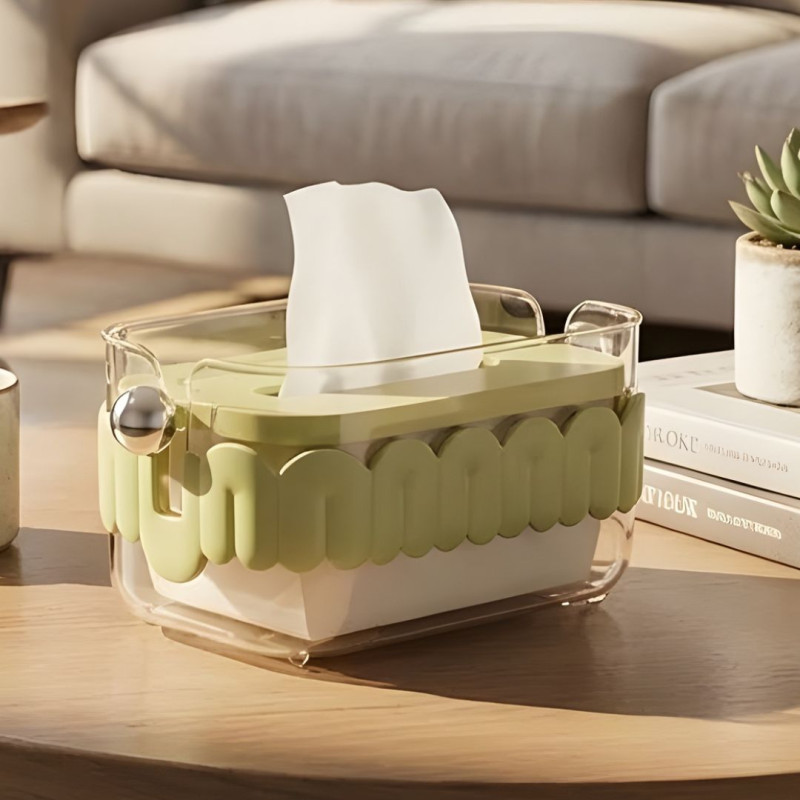 Rectangle Plastic Tissue Box Holder Cute & Functional Cover | Idealancy