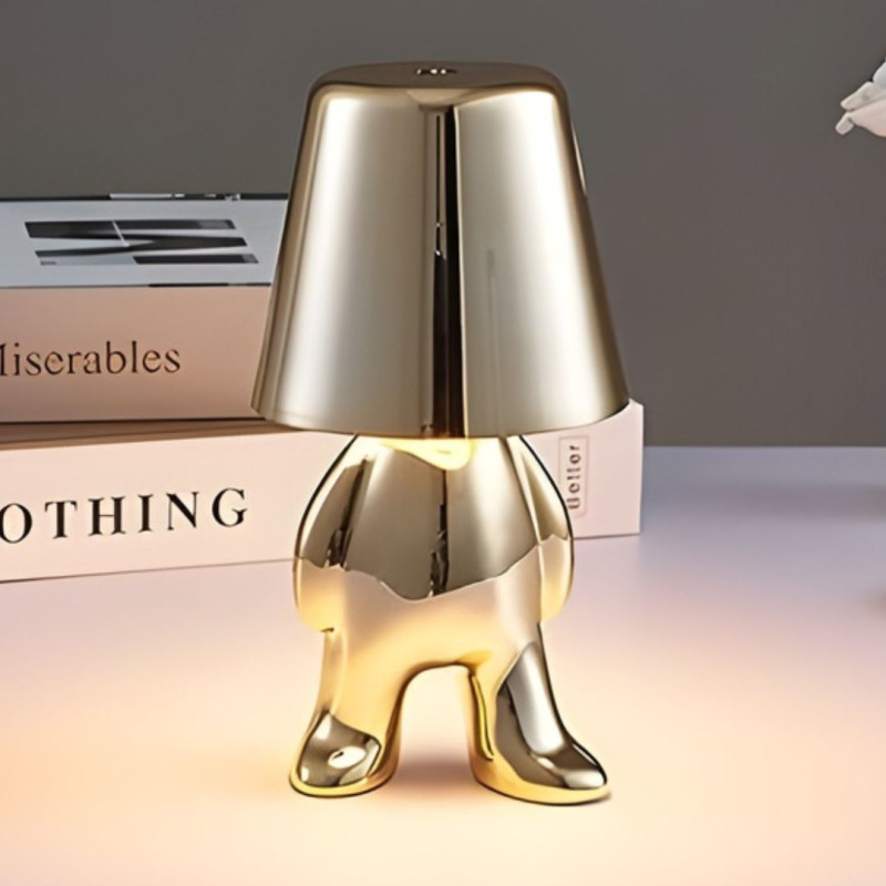 Metal Thinker Figure Table Lamp (Single Piece) | Idealancy
