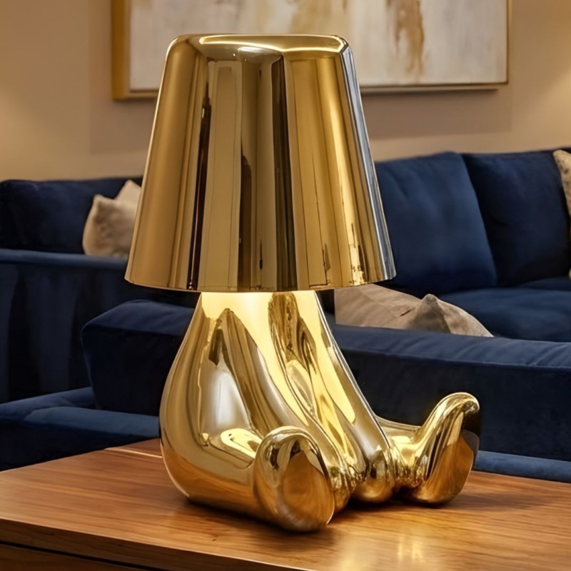 Metal Thinker Figure Table Lamp (Single Piece) | Idealancy