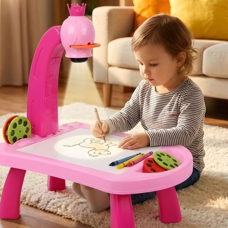 Kids Projector Painting Table – Interactive Art & Drawing Station ...