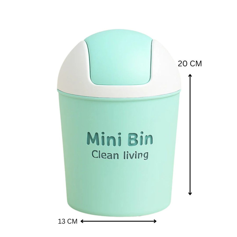 Mini Plastic Desktop Trash Bin | Idealancy