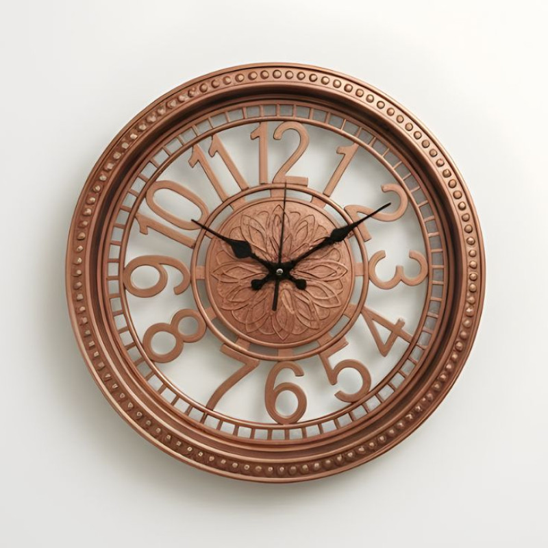 Heritage Retro 15 INCH Copper Wall Clock | Idealancy