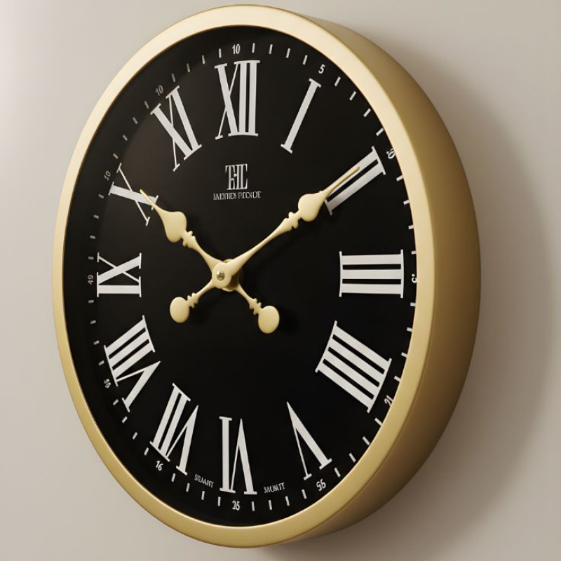 Heritage Scottish 20 Inch Roman Gold Wall Clock | Idealancy