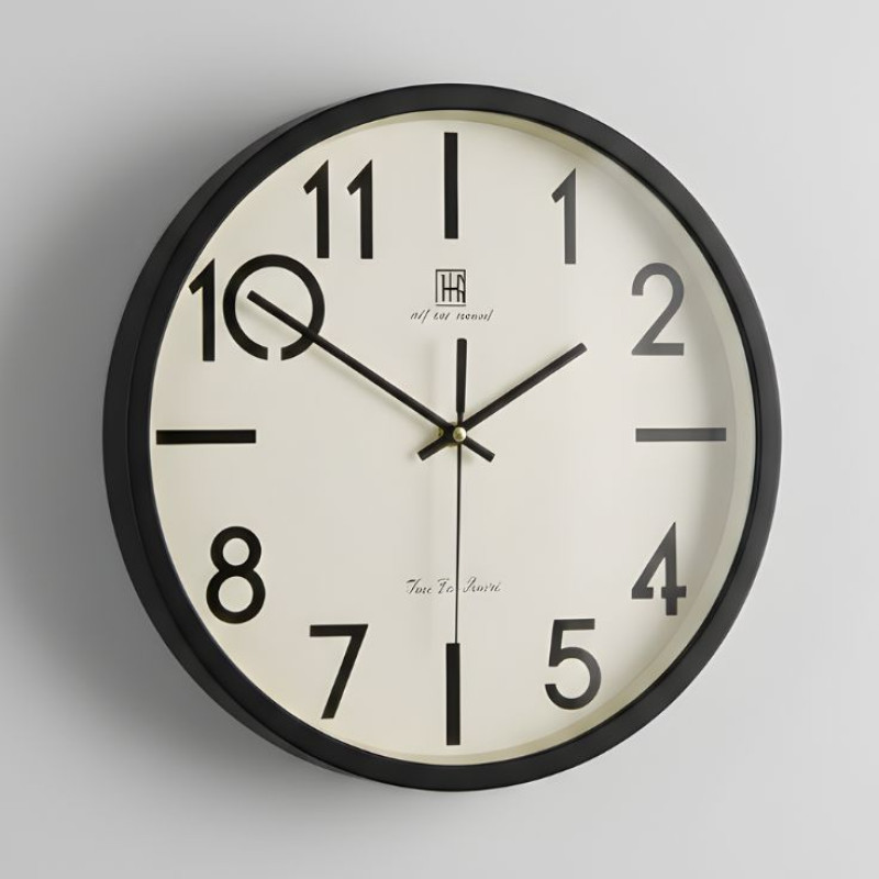 Heritage 15 Inch Sunset Silent Black Wall Clock | Idealancy