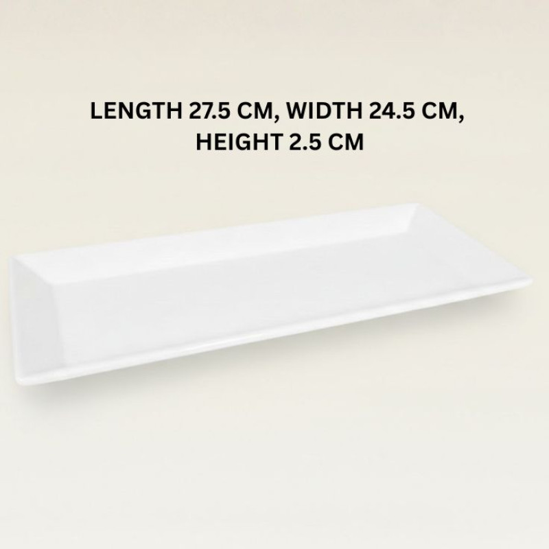 Melamine Craft White Serving Platter | Idealancy