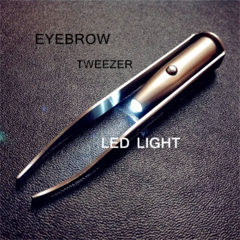 Portable LED Light Tweezers For Hair Removal & Eyebrow Grooming | Idealancy