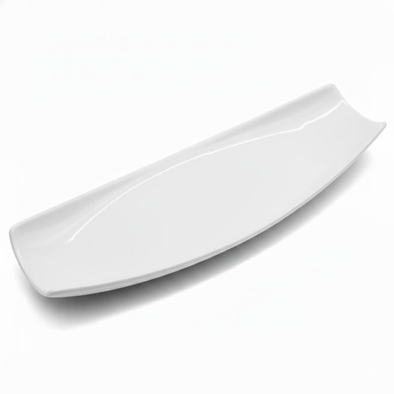 Melamine Large White Serving Plate | Idealancy