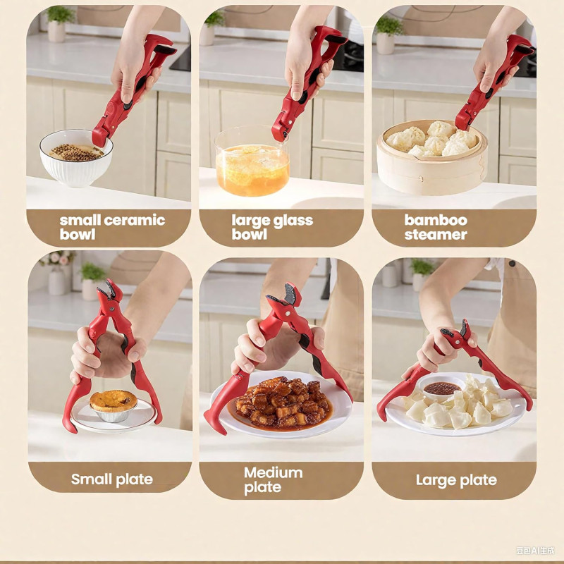 3 In 1 Hot Plate Gripper Multi Angle Anti Scald Bowl Holder | Idealancy