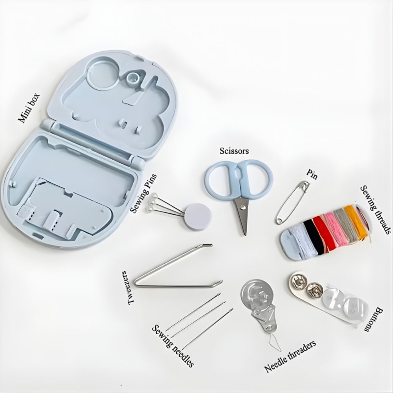 Mini Sewing Kit With Thread Organizer Portable Stitching Set | Idealancy