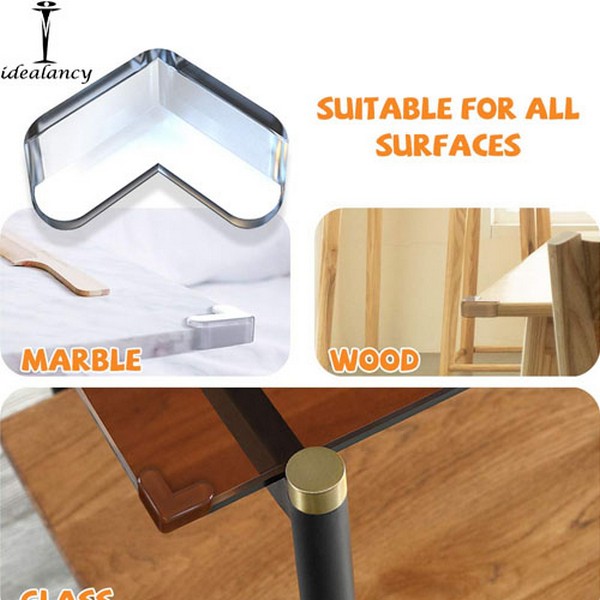 4 Pcs Silicone Table Corner Edge Protector Covers | Idealancy
