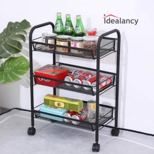 3 Tier Trolley Storage Rack | Idealancy
