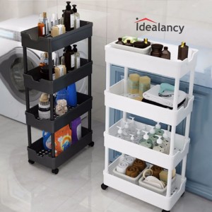 4 Tier Smart Cart Storage Shelf | Idealancy